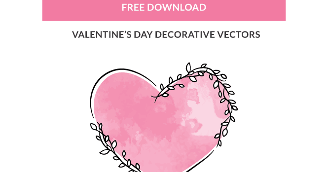 Free Valentine's Day Hand Drawn Graphics — Curly Made