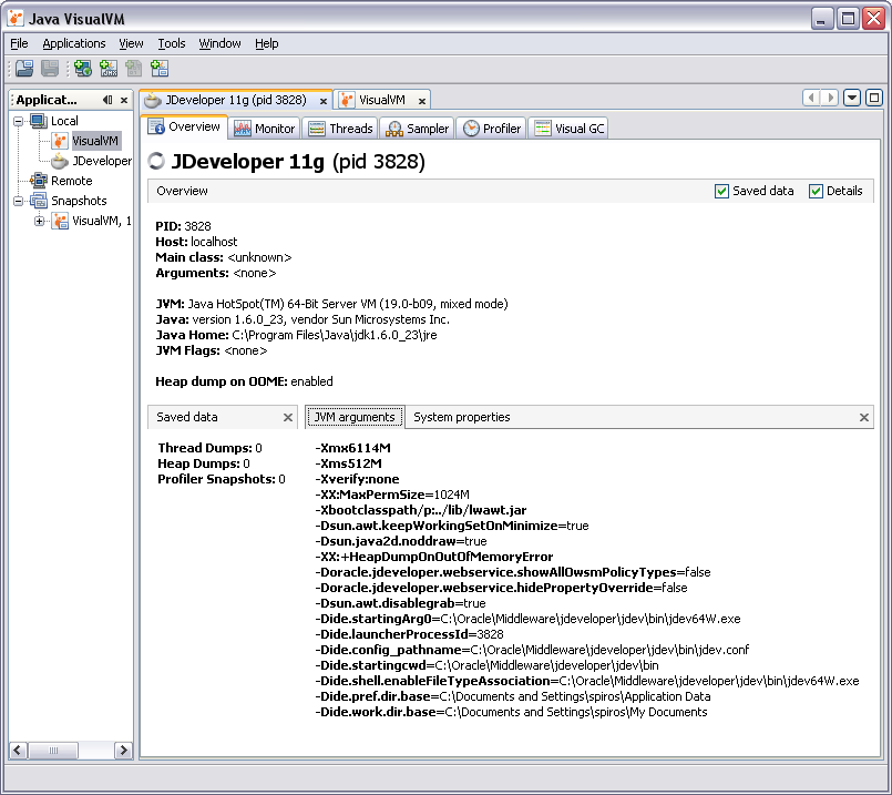ADF & Weblogic How To: JVM arguments and System properties of a running ...