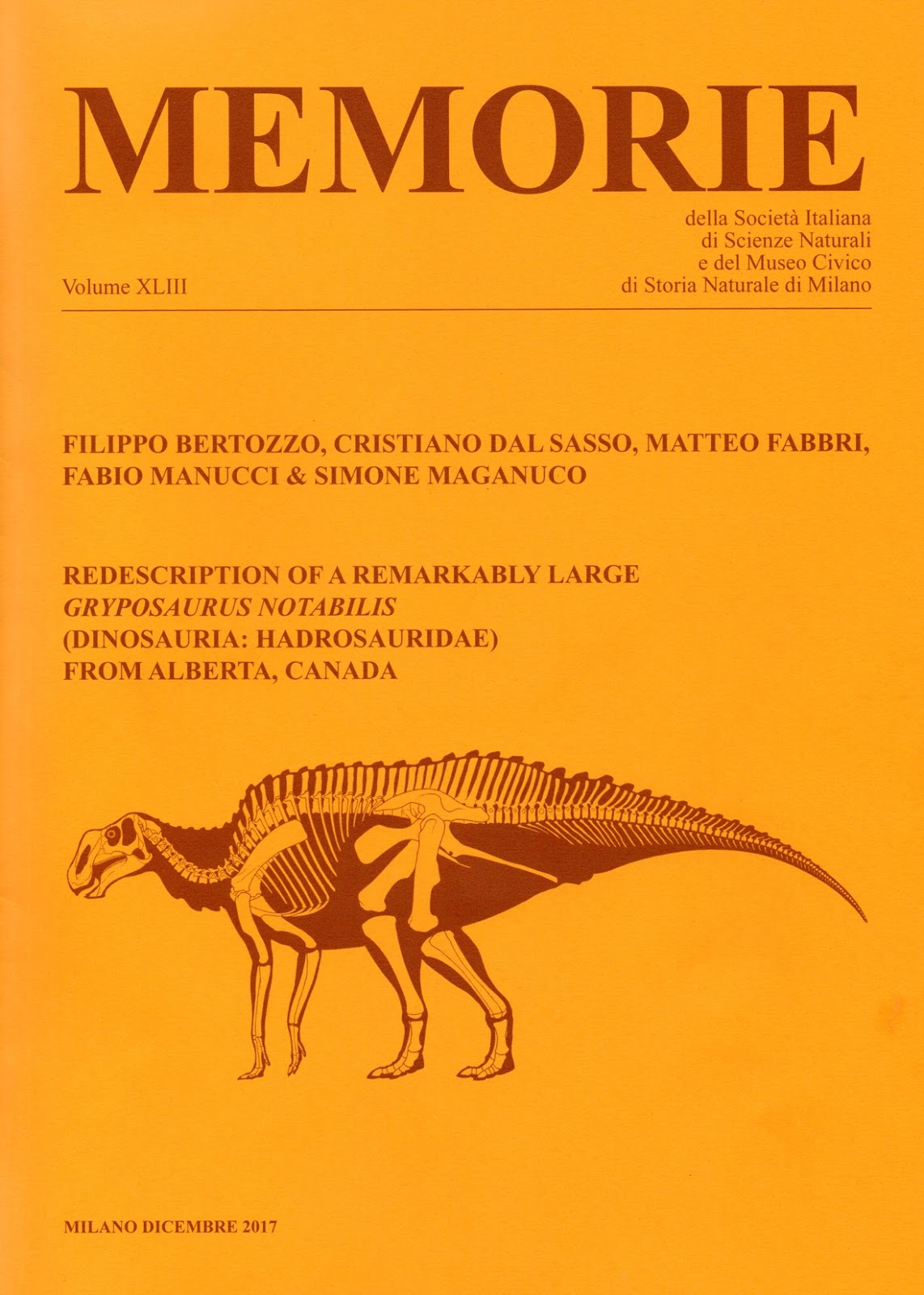 Gryposaurus Notabilis