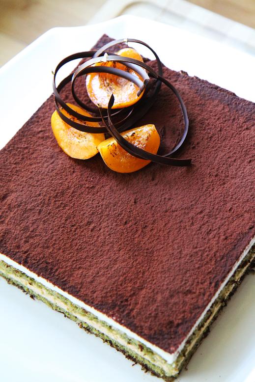 Gourmet Baking: Apricot and Matcha Tiramisu