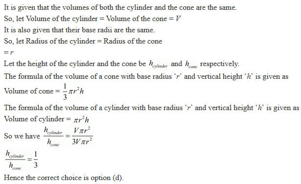 R.D. Sharma Solutions Class 9th: Ch 20 Surface Area and Volume of a ...