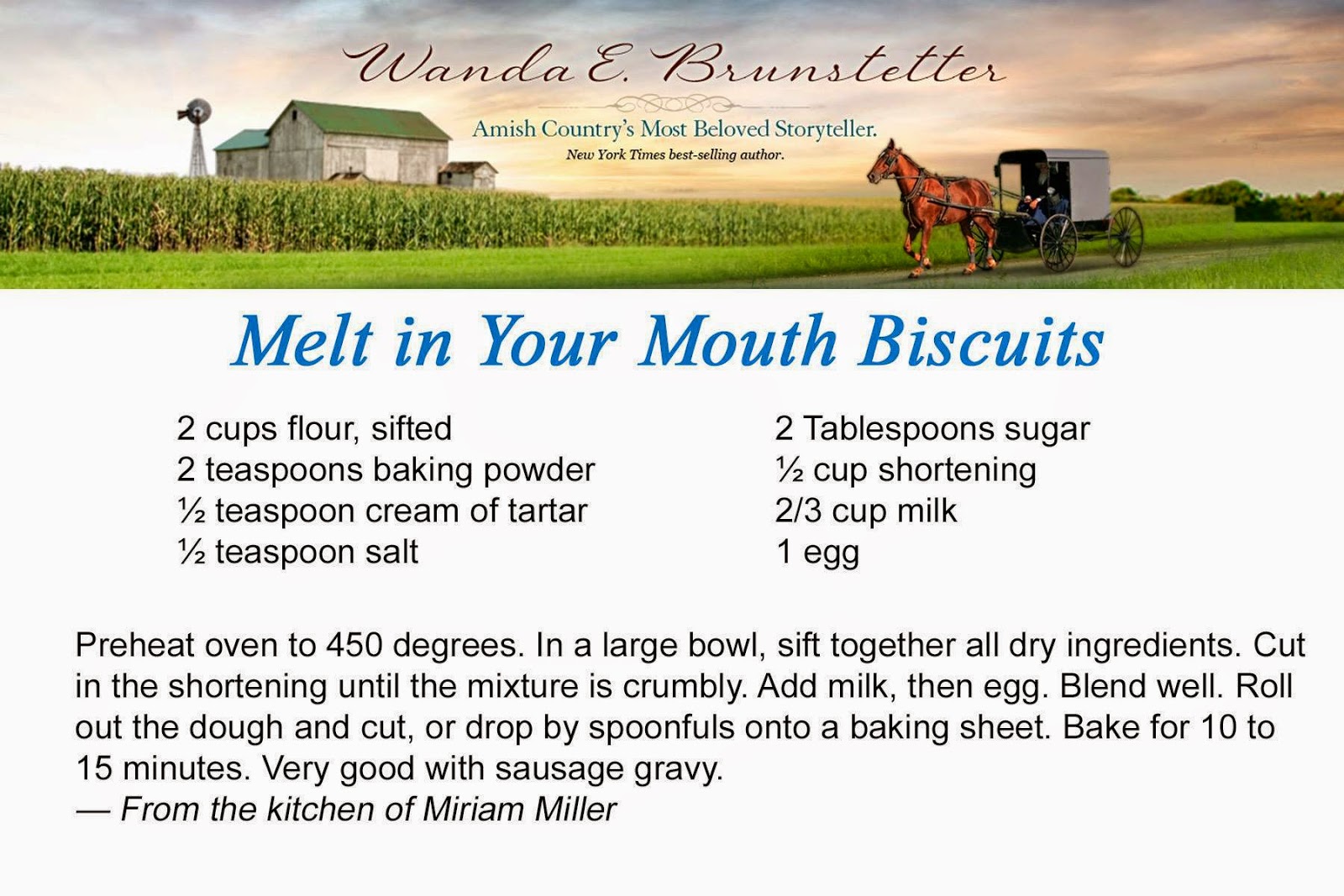Grandma's Vintage Recipes: MELT IN YOUR MOUTH BISCUITS