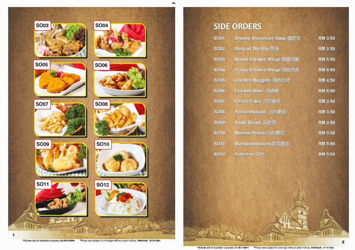 Little Castle Menu Batu Maung: Complete Menu clear & complete version