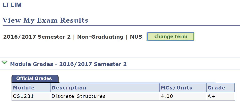 Welcome all!: NUS and NTU 2016/2017 Semester 2 Exam Results