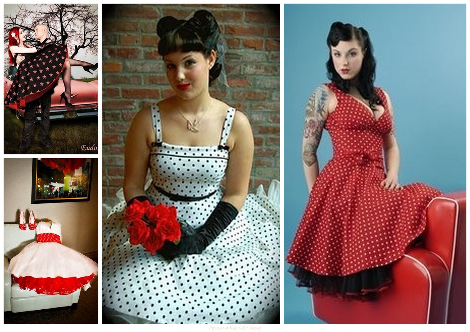 Around the wedding: Robe années 50'