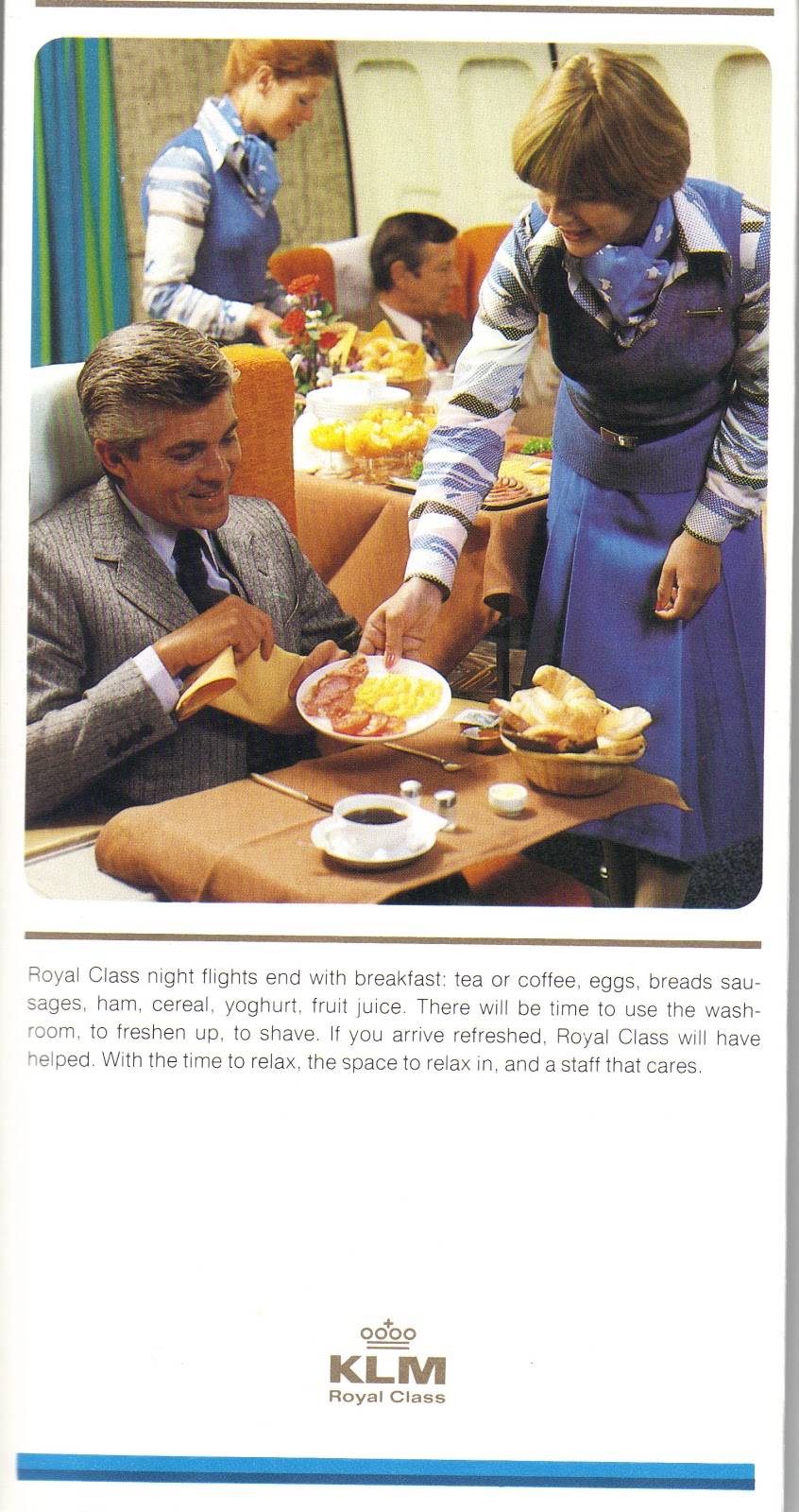 Airlines Past & Present: KLM Royal Dutch Airlines Royal Class/First ...