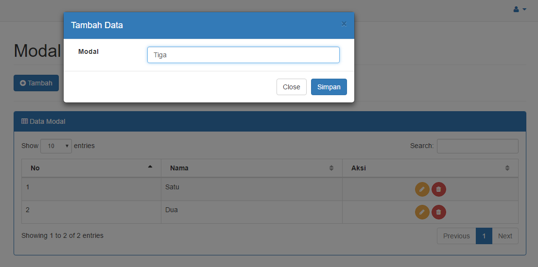 Cara Membuat Create Read Update Delete Crud Dengan Modal Bootstrap Di 5803