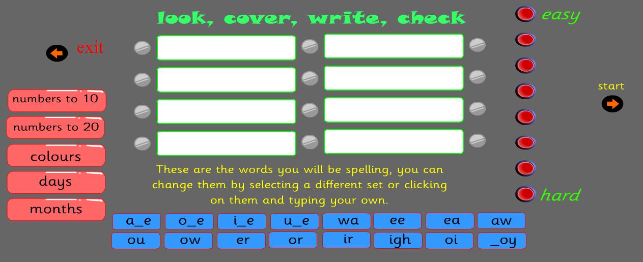 Look Cover Write Check Templates: full version free software download ...