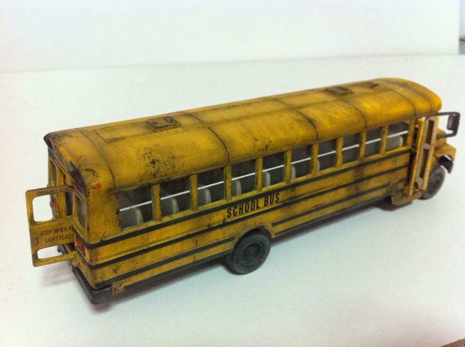 Kitter's Scale Models: 1/55 Die Cast U.S School bus (Siku)