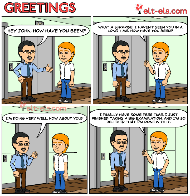 Greetings | Learn English With Comics