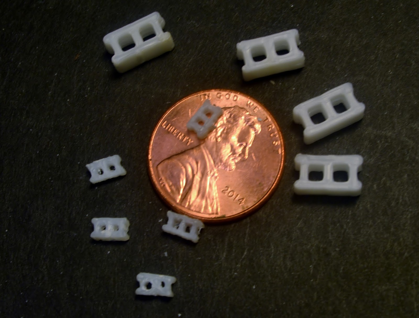 Nirvana Valley Model Railroad: M3D Printer #3, Concrete Blocks in HO scale