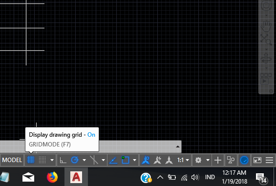 Cara menghilangkan/menonaktifkan grid garis/kotak-kotak di AutoCad ...