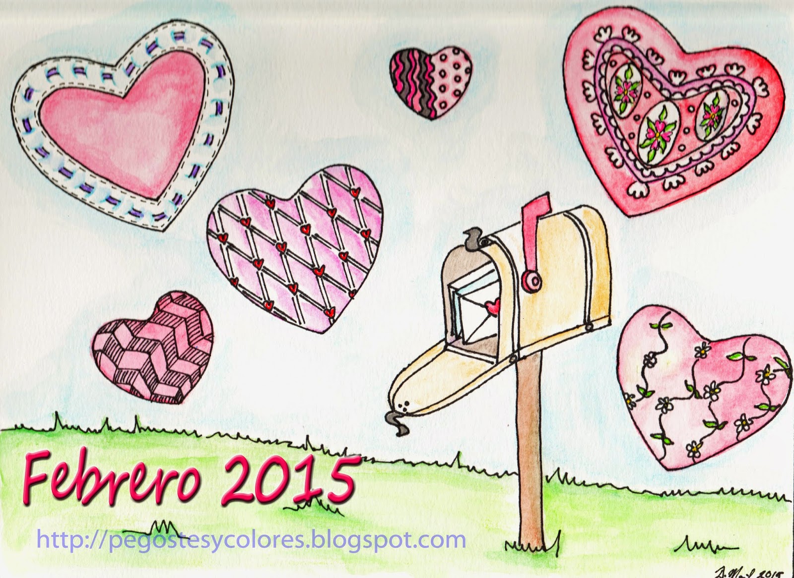 Pegostes y Colores: Portada de Febrero 2015