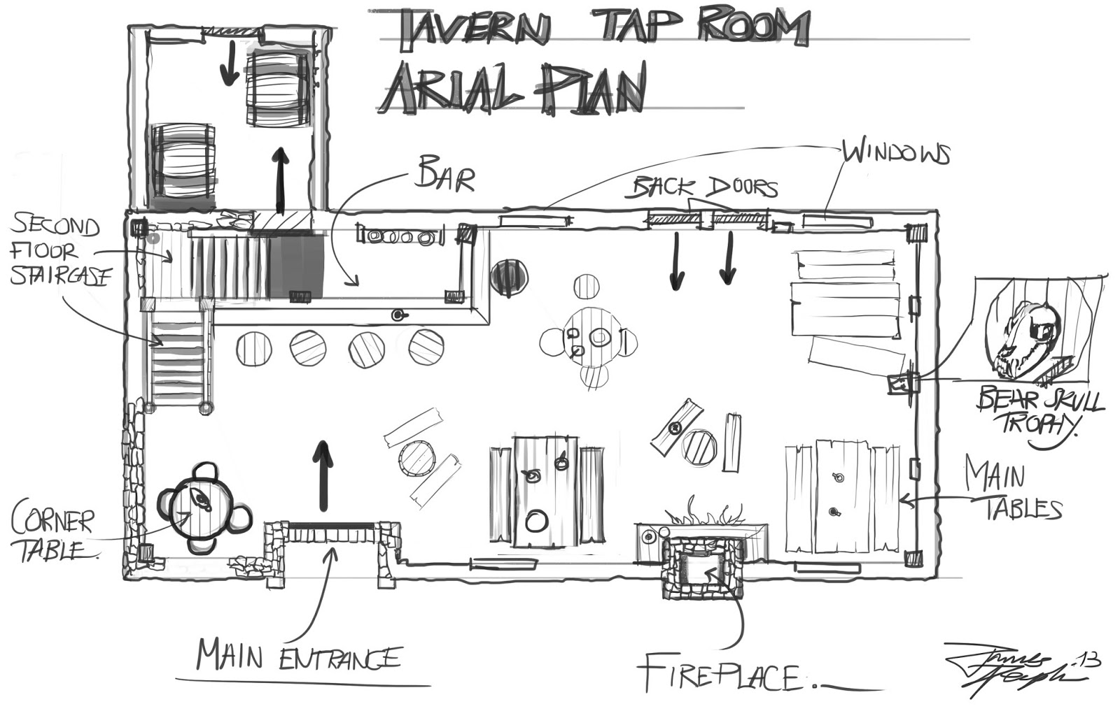 James Teeple Art and Design: Interior Design - Tavern Taphouse