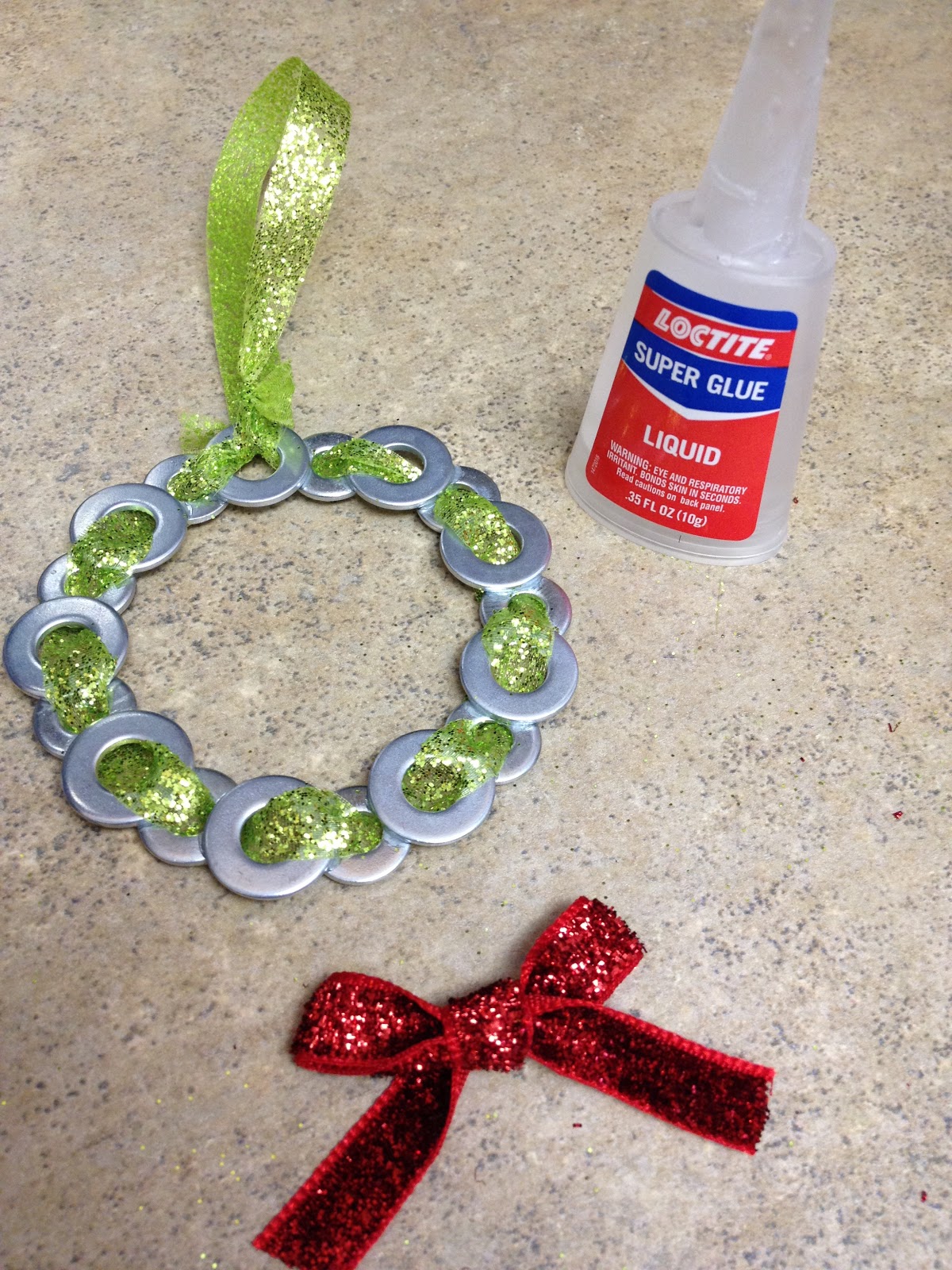 Inspired Whims: Metal Washer Christmas Ornaments