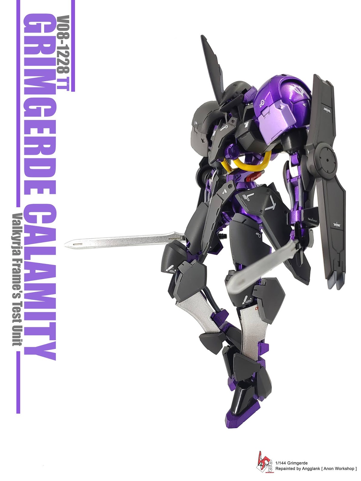Custom Build: HG 1/144 "GRIMGERDE CALAMITY" Valkyrja Frame's Test Unit