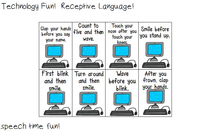 Technology Fun! Receptive & Expressive Downloads! - Speech Time Fun ...