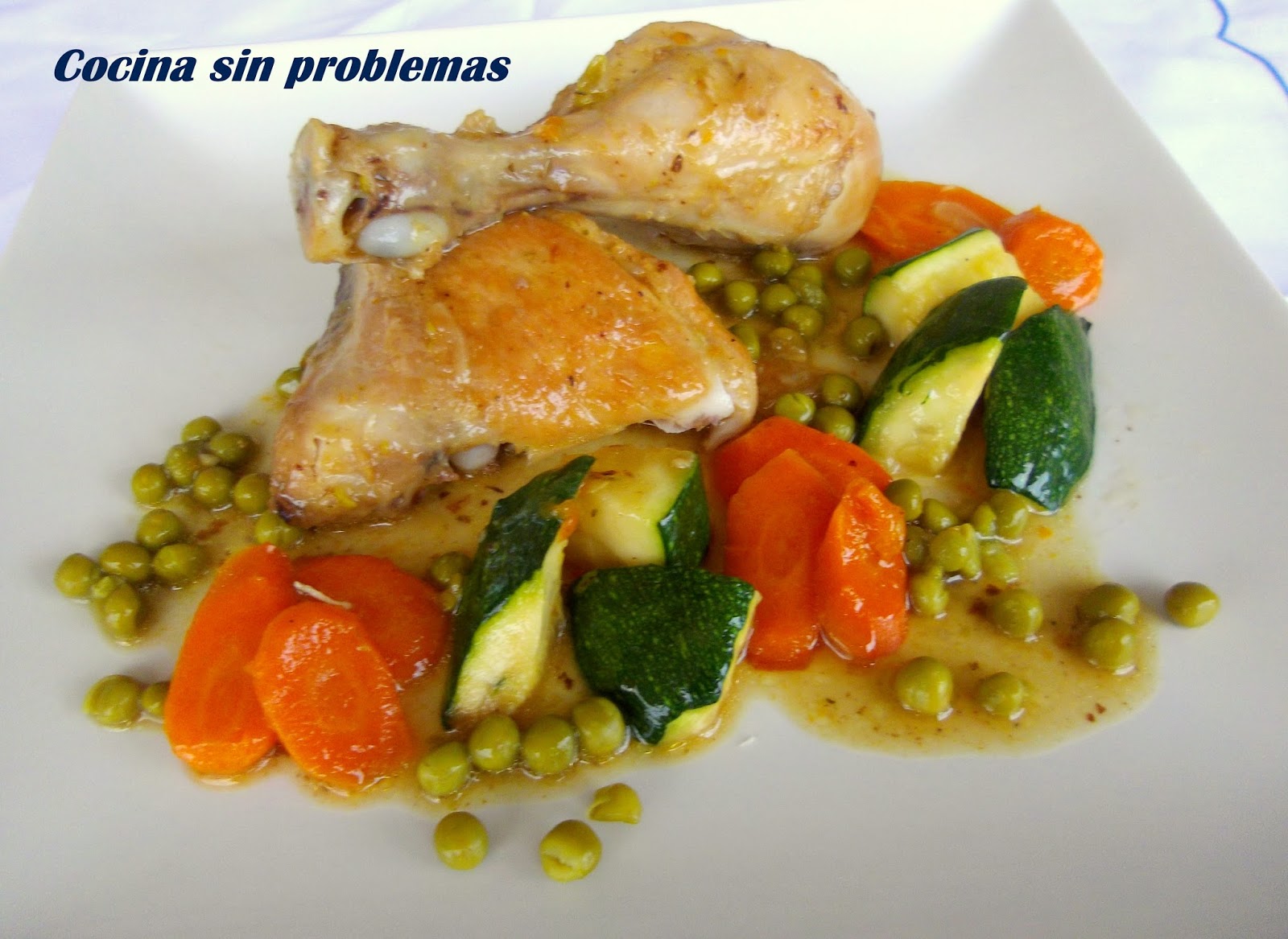 cocina sin problemas: Pollo guisado con verduras