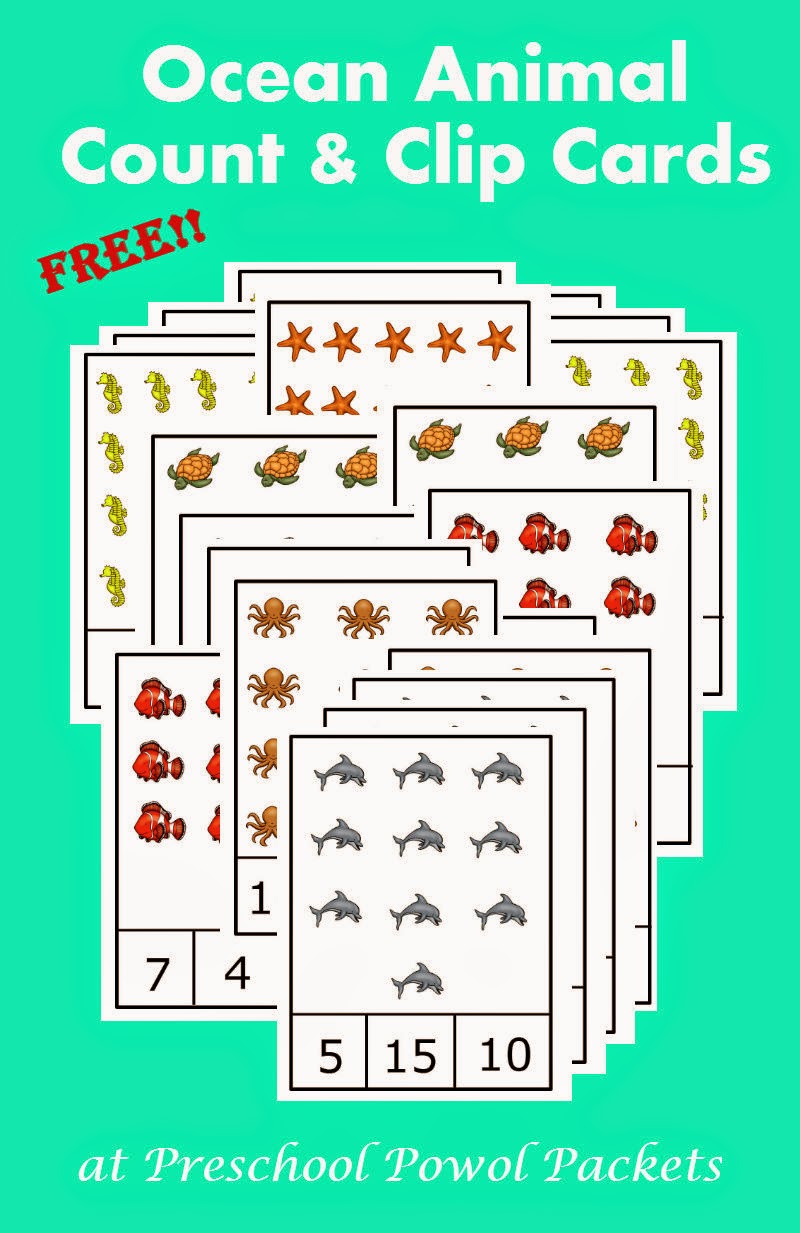 {FREE} Preschool Ocean Themed Printable Activities | Preschool Powol ...