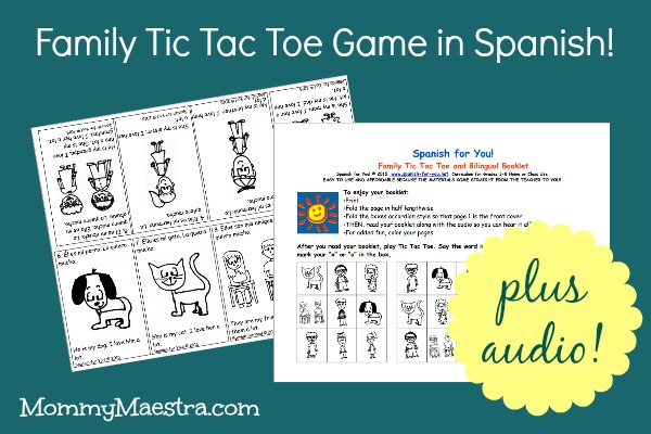 Mommy Maestra: Free Download: Family Tic Tac Toe Plus Audio