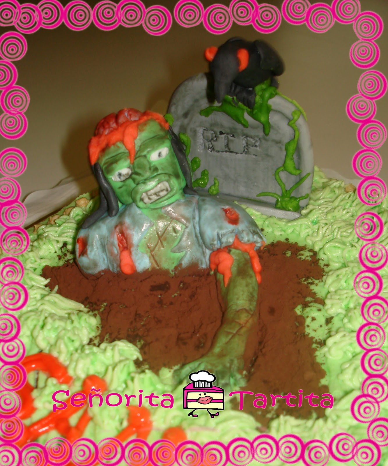 Señorita Tartita: Tarta del Cementerio Zombie