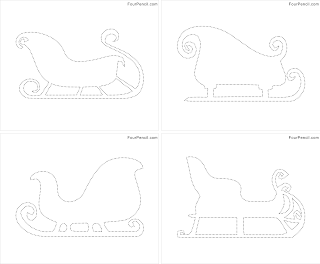 Four Dotted: Free printable Sledge dotted drawing worksheet/activity ...