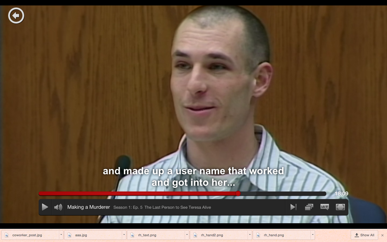 Ryan Hillegas' Duper's Delight : MakingaMurderer