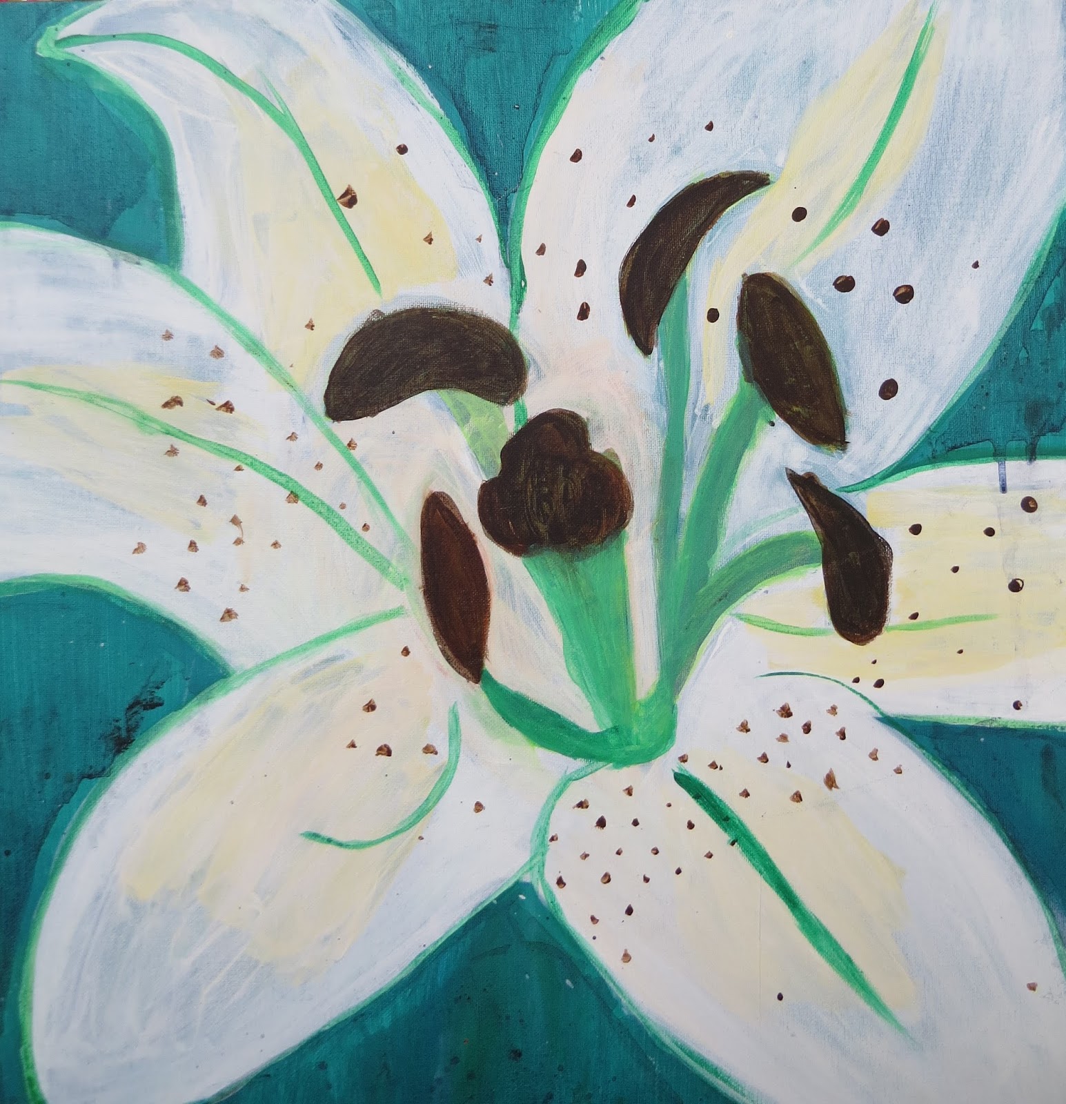 Beaudesert Art: Year 7 Georgia O'Keeffe Inspired Paintings