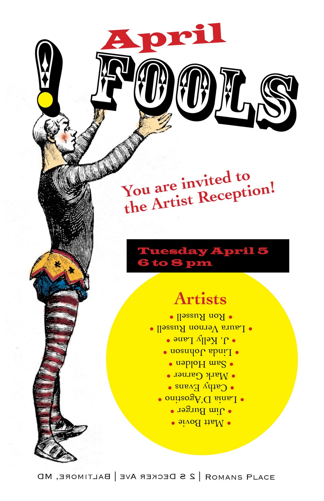 April Fools Group Exhibit Reception April 5 - BmoreArt