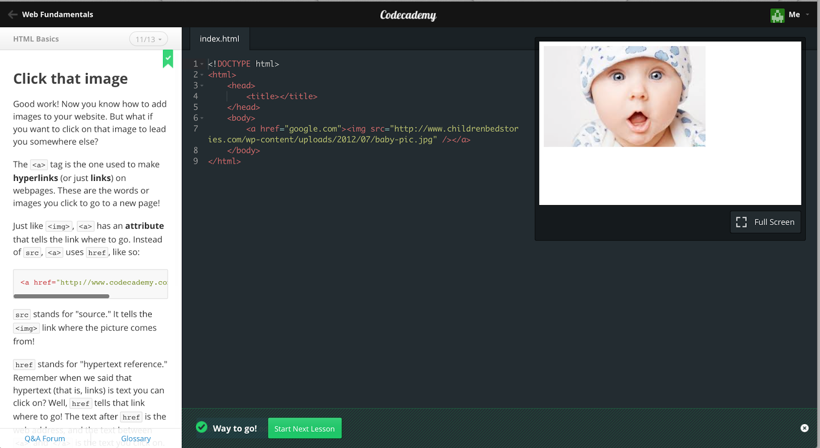 Hey I M Jesslyn Code Academy Html And Css Basic Html