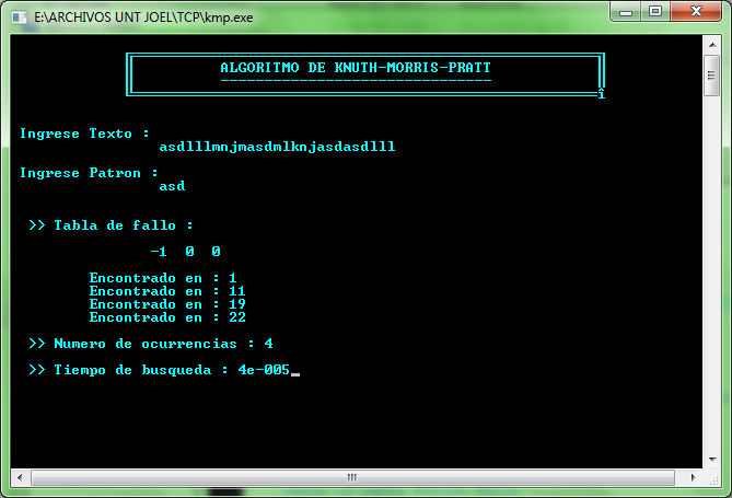 Implementacion del Algoritmo Knuth-Morris-Pratt (KMP) en C++ ~ Code Botic