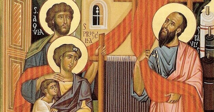 Saint July 8 : St. Priscilla and St. Aquila - #Friends of #StPaul