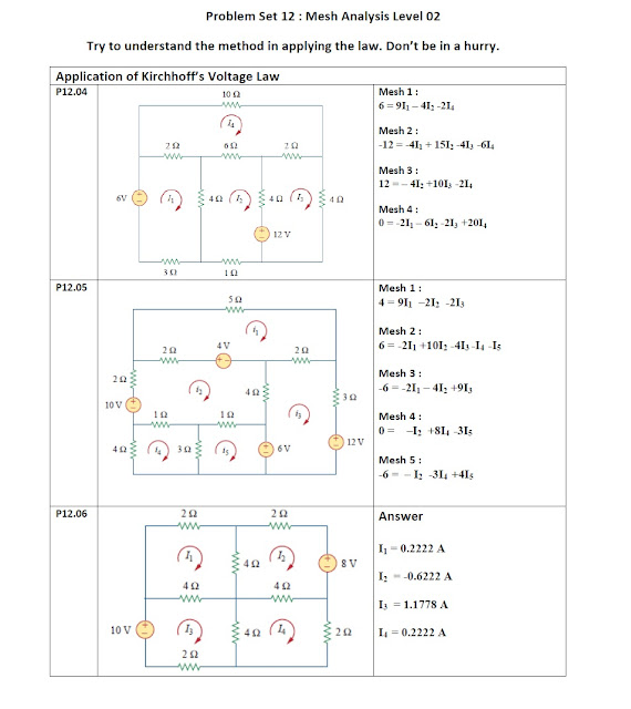 Freshers SVIT 2017: Problem Set 12 Node and Mesh Analysis - Level 02