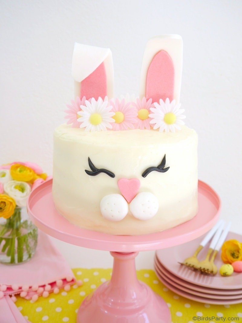 How to Make an Easter Bunny Cake 🐰🥚🌸 - Party Ideas | Party Printables Blog
