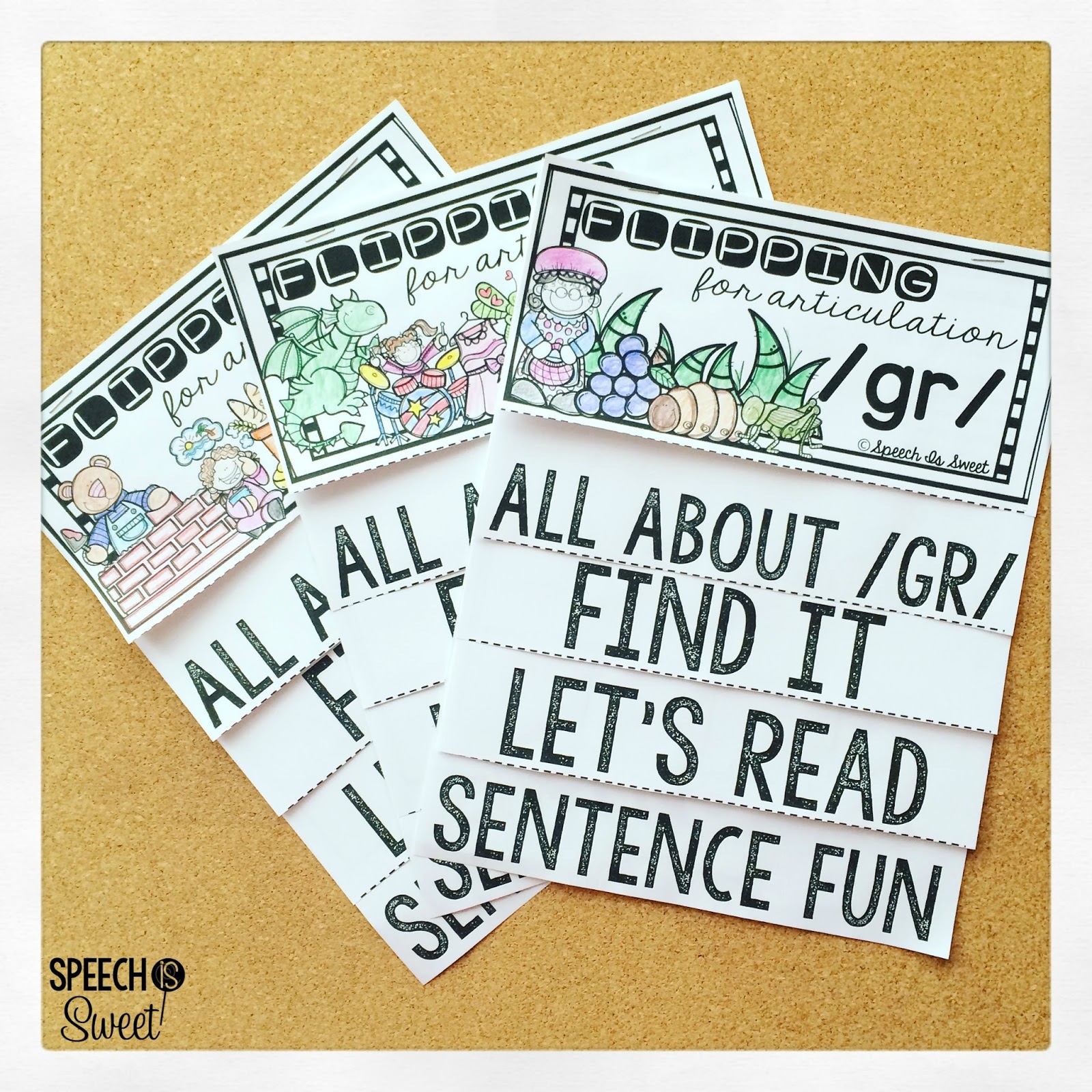 Articulation Flip Books - Speech is Sweet