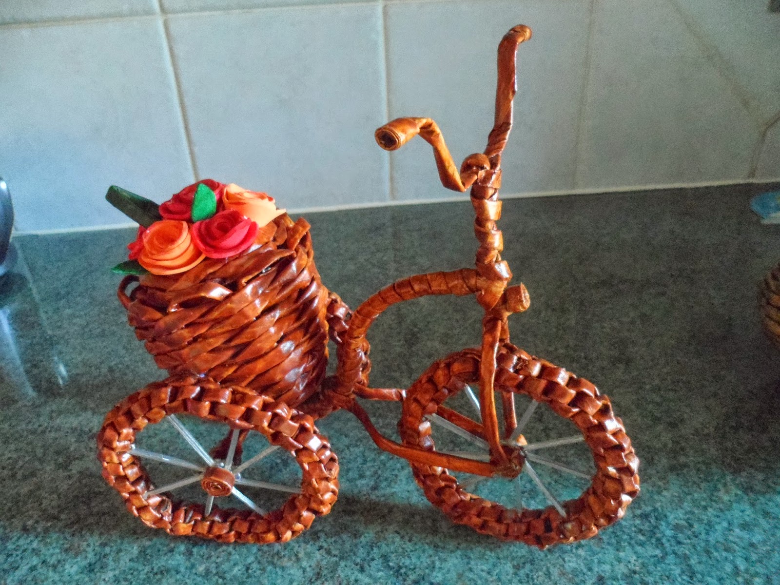 Wicker Land Reni: Turtle, doll, tricycle, owl made from paper wicker