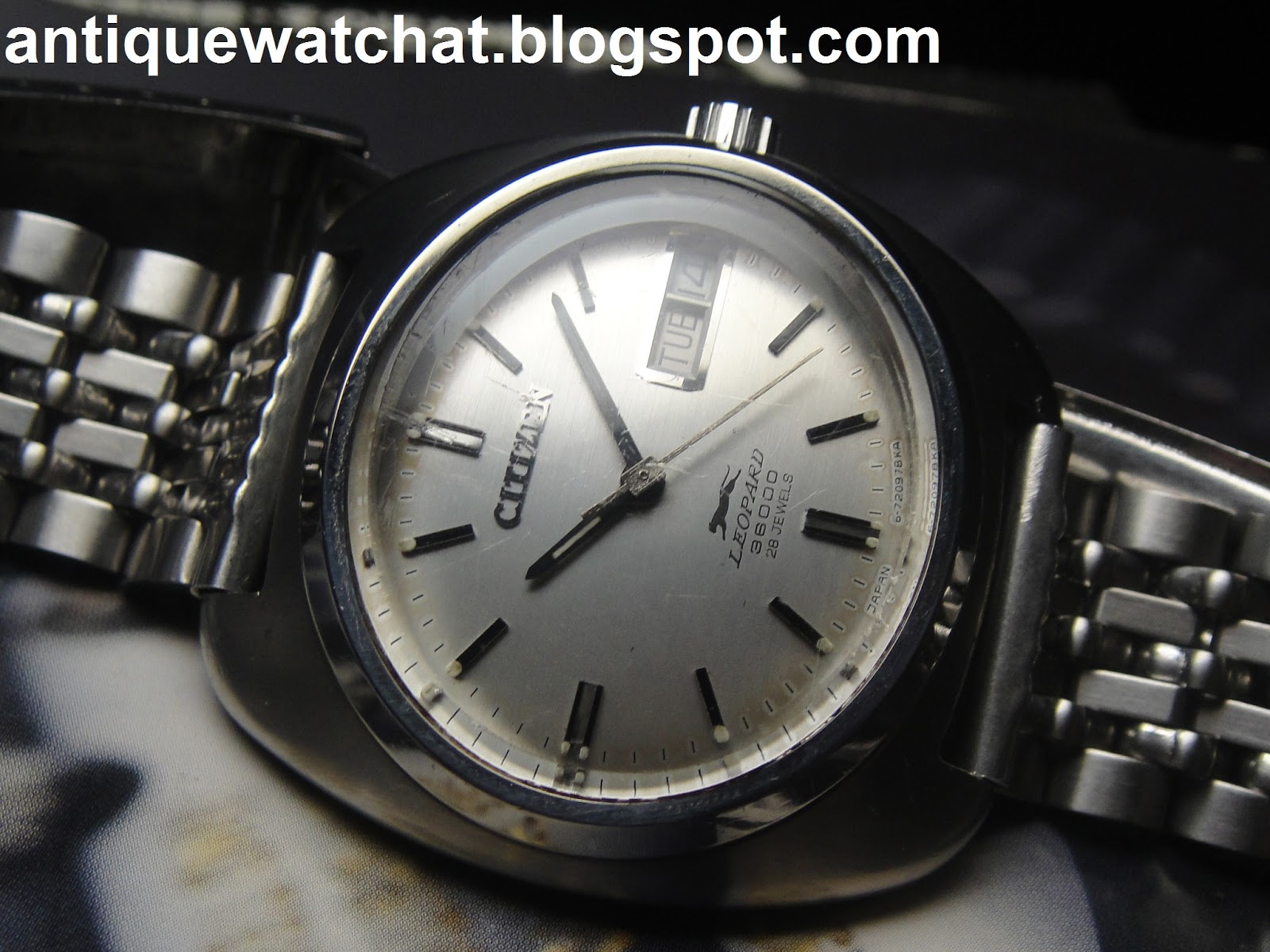 Antique Watch Bar: CITIZEN LEOPARD 36000 HI-BEAT 28 JEWELS CTZ82 (SOLD)