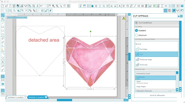 Designing a Shaped Print and Cut Card in Silhouette Studio - Silhouette ...