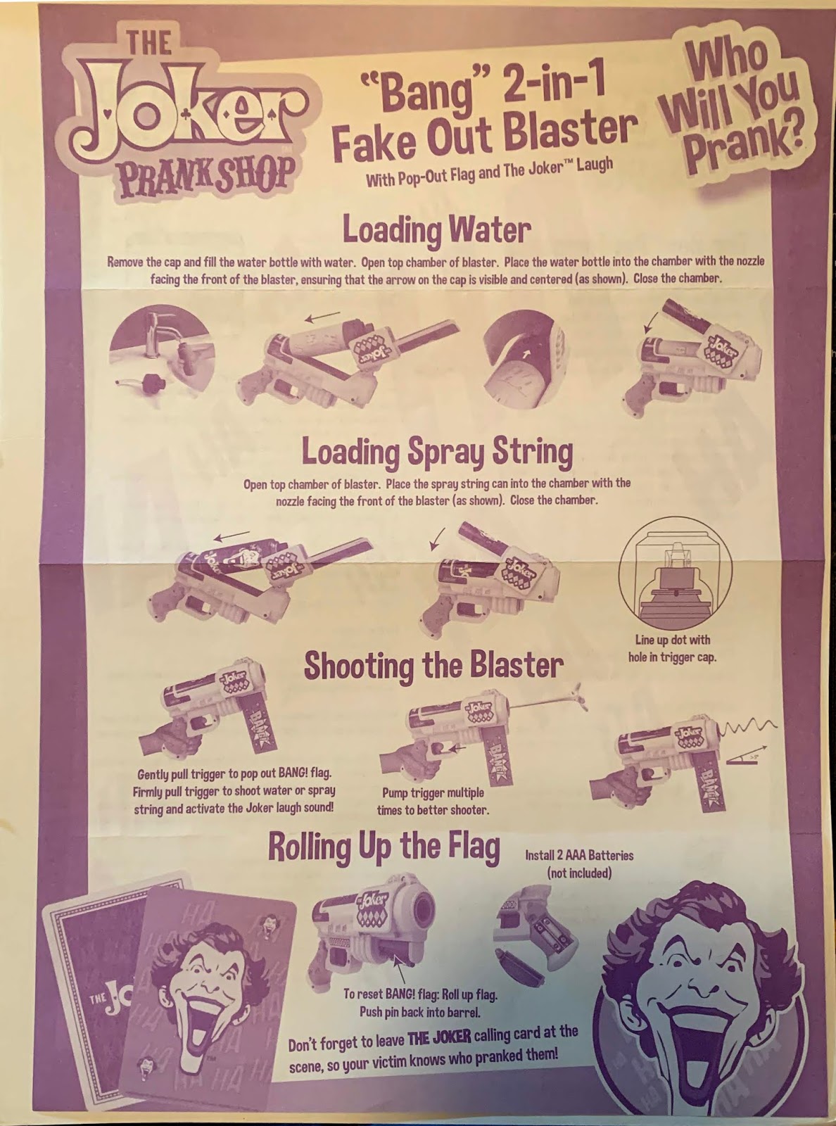 Review: The Joker Prank Shop - 2-in-1 Fake-Out Blaster | Weird ...