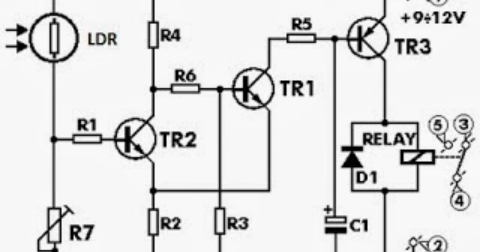 Skema Rangkaian Sensor Cahaya Saklar Otomatis | Gambar Rangkaian ...