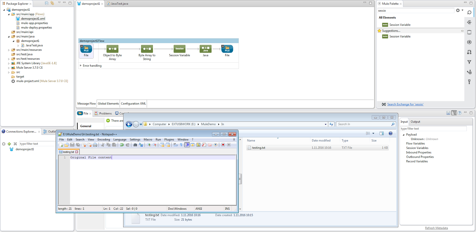 Integration stuff: Mule ESB and Java Hello World!
