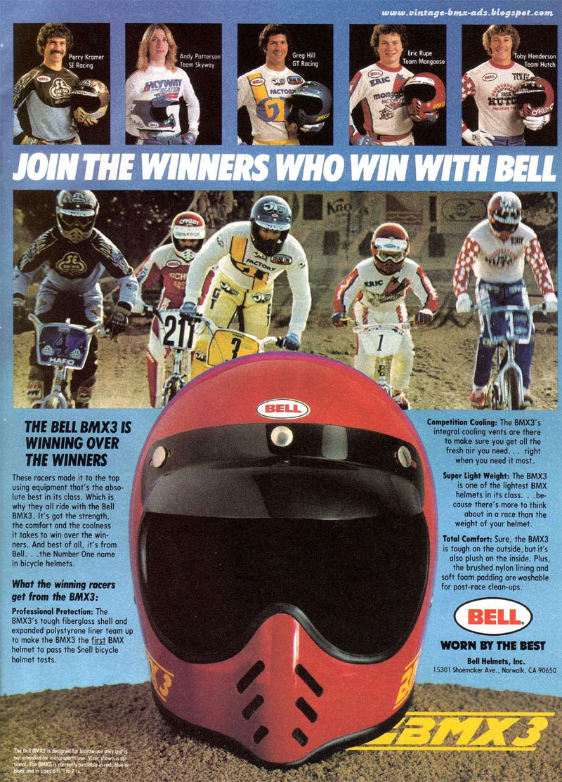 Vintage BMX Ads: JOIN THE WINNERS WHO WIN WITH BELL
