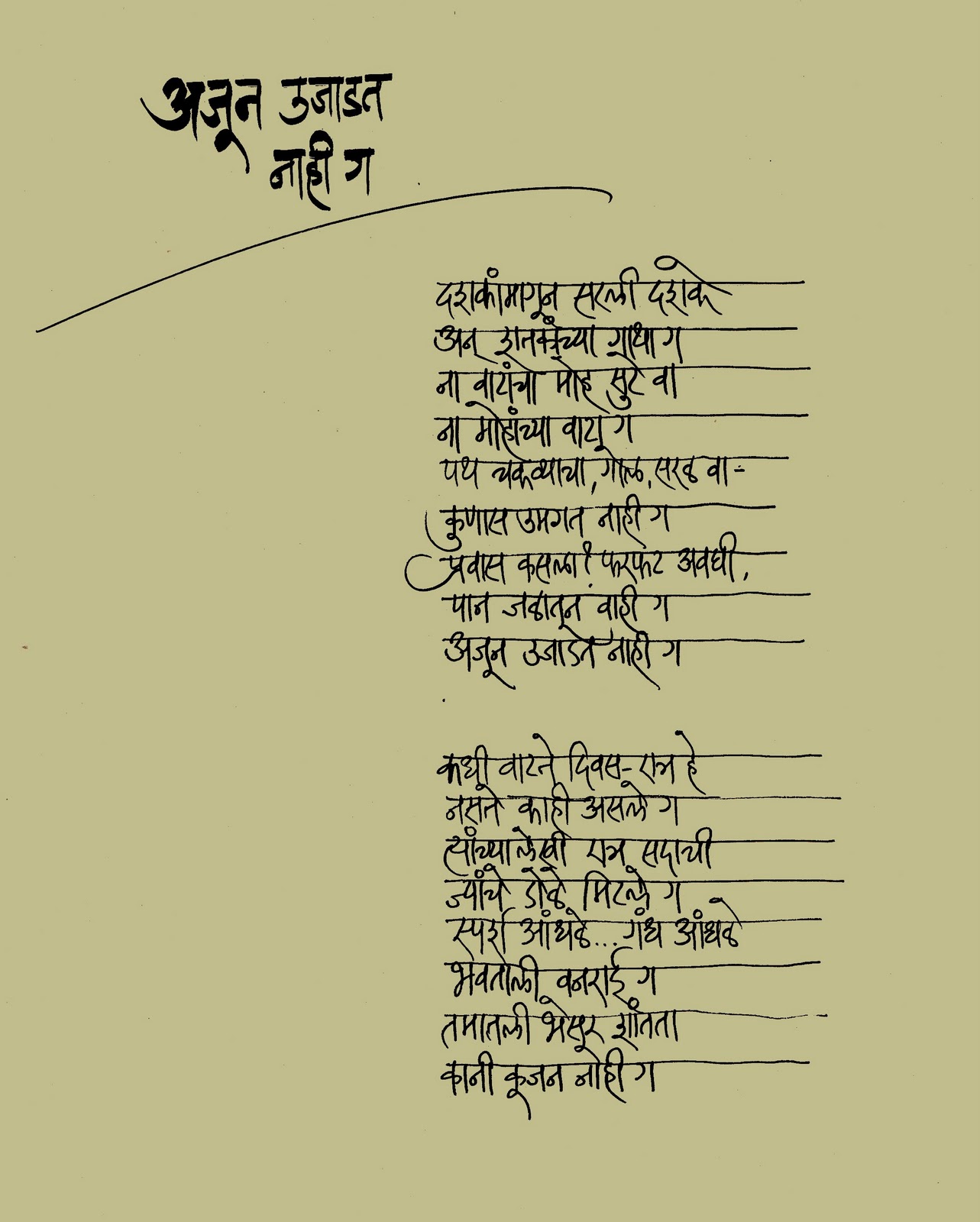 Marathi Kavita Sandeep Khare