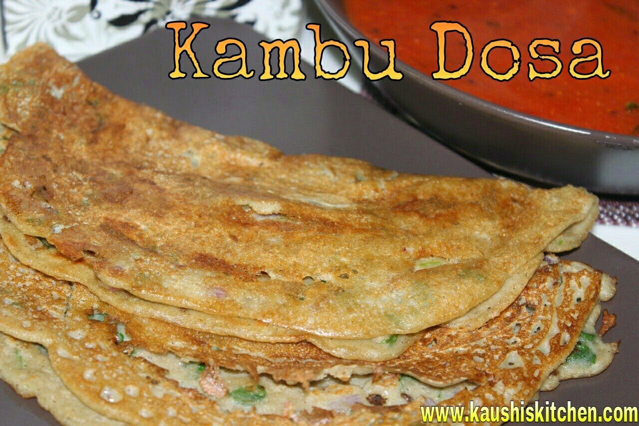 KAMBU DOSA / BAJRA FLOUR DOSA / PEARL MILLET FLOUR DOSA
