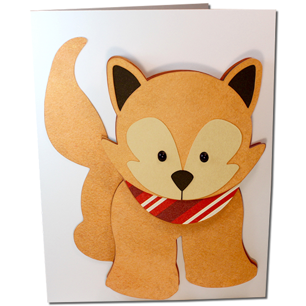 JMRush Designs: Stacked Winter Fox Card