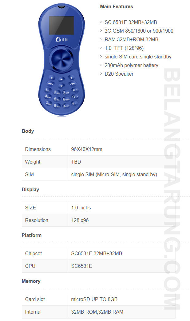 Handphone Fidget Spinner K188 Pertama Di Dunia Keluaran Chilli
