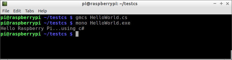 Hello Raspberry Pi: Develop C# program on Raspberry Pi, with mono