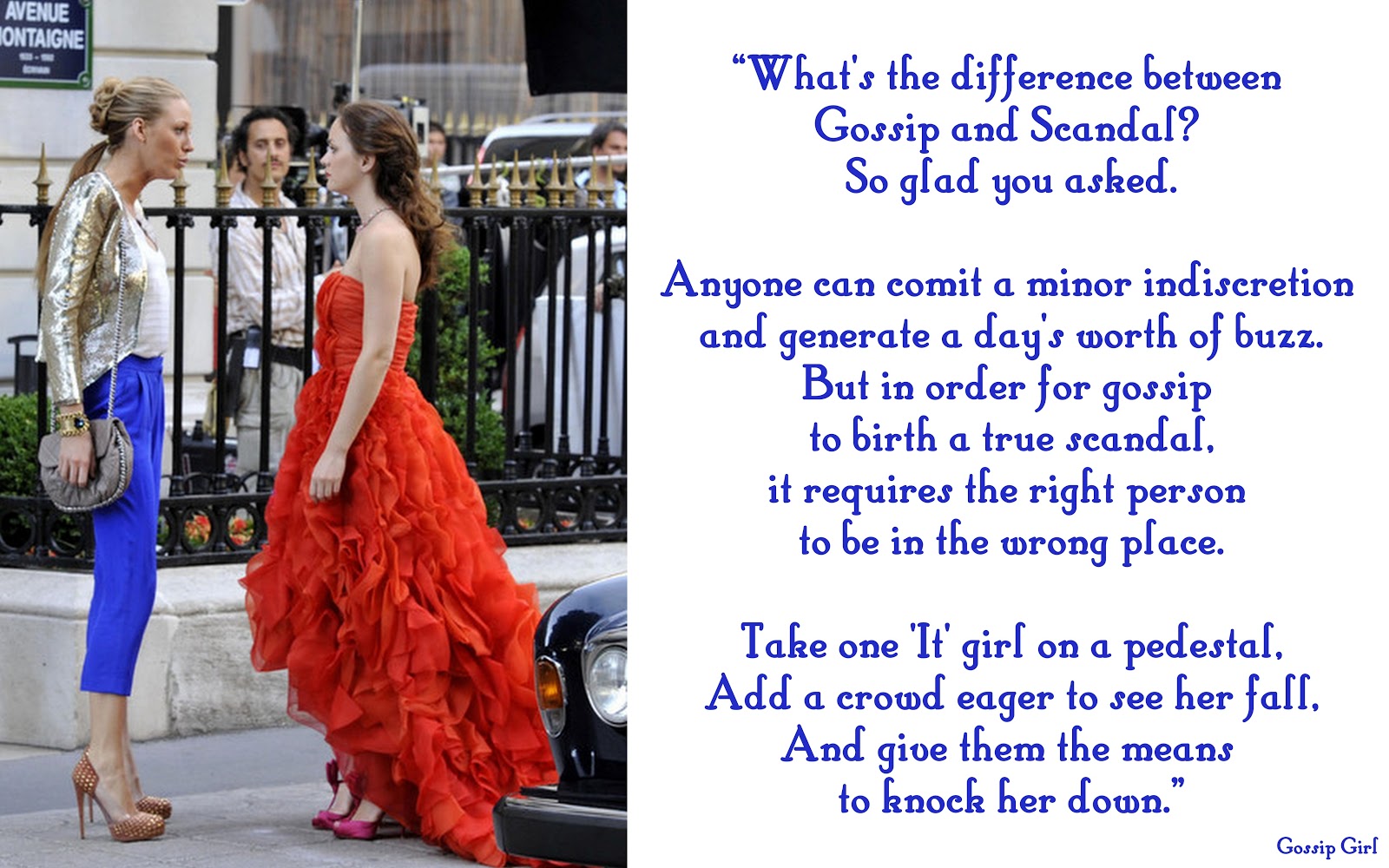 Frills and Thrills: Things We've Learnt From Gossip Girl