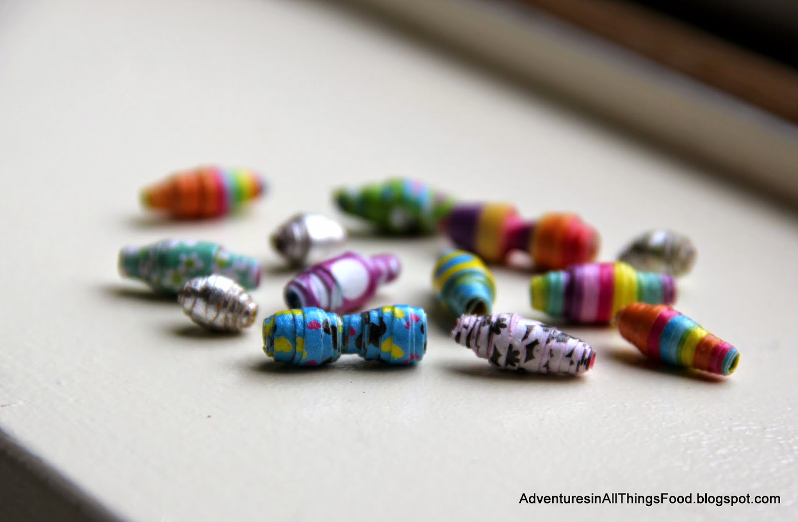 Adventures in all things food: Make Your Own Paper Beads