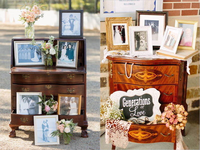 Dear Wedding Day: Family: Reception Photo Displays